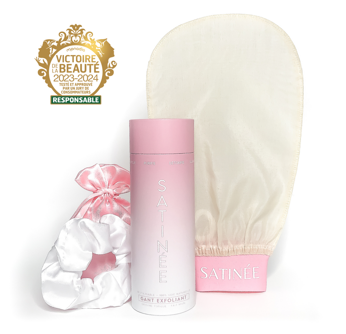 Gant Exfoliant en Soie - L'original 1ère Marque Française – Satinée